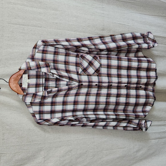cloth & stone | Tops | Cloth Stone For Anthropologie Plaid Buttondown ...